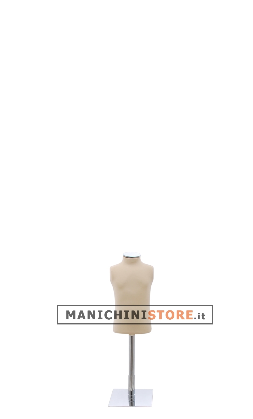 Child bust 1 year with chromed base | Manichini Store