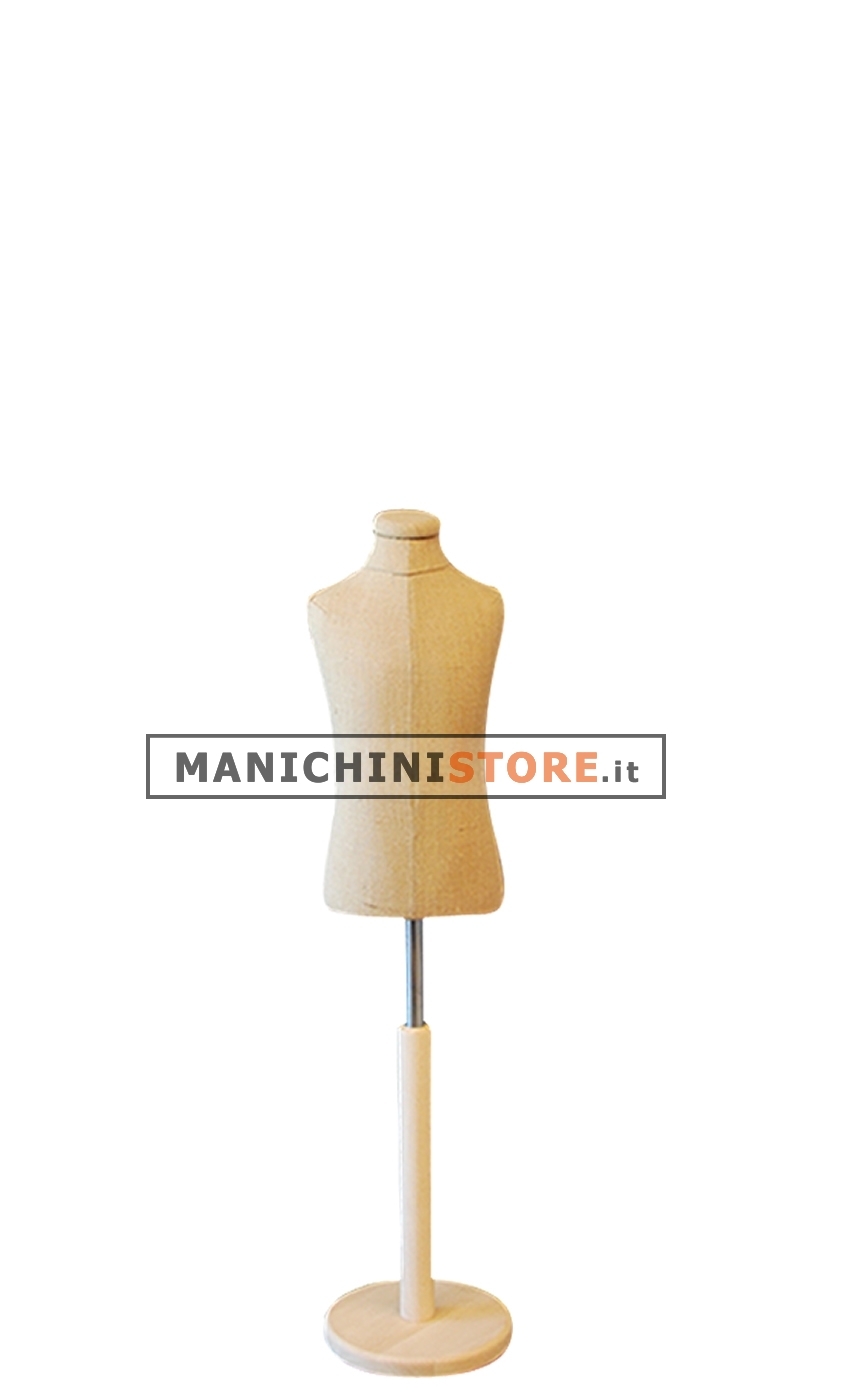 Jute child bust - 3-4 years | Manichini Store